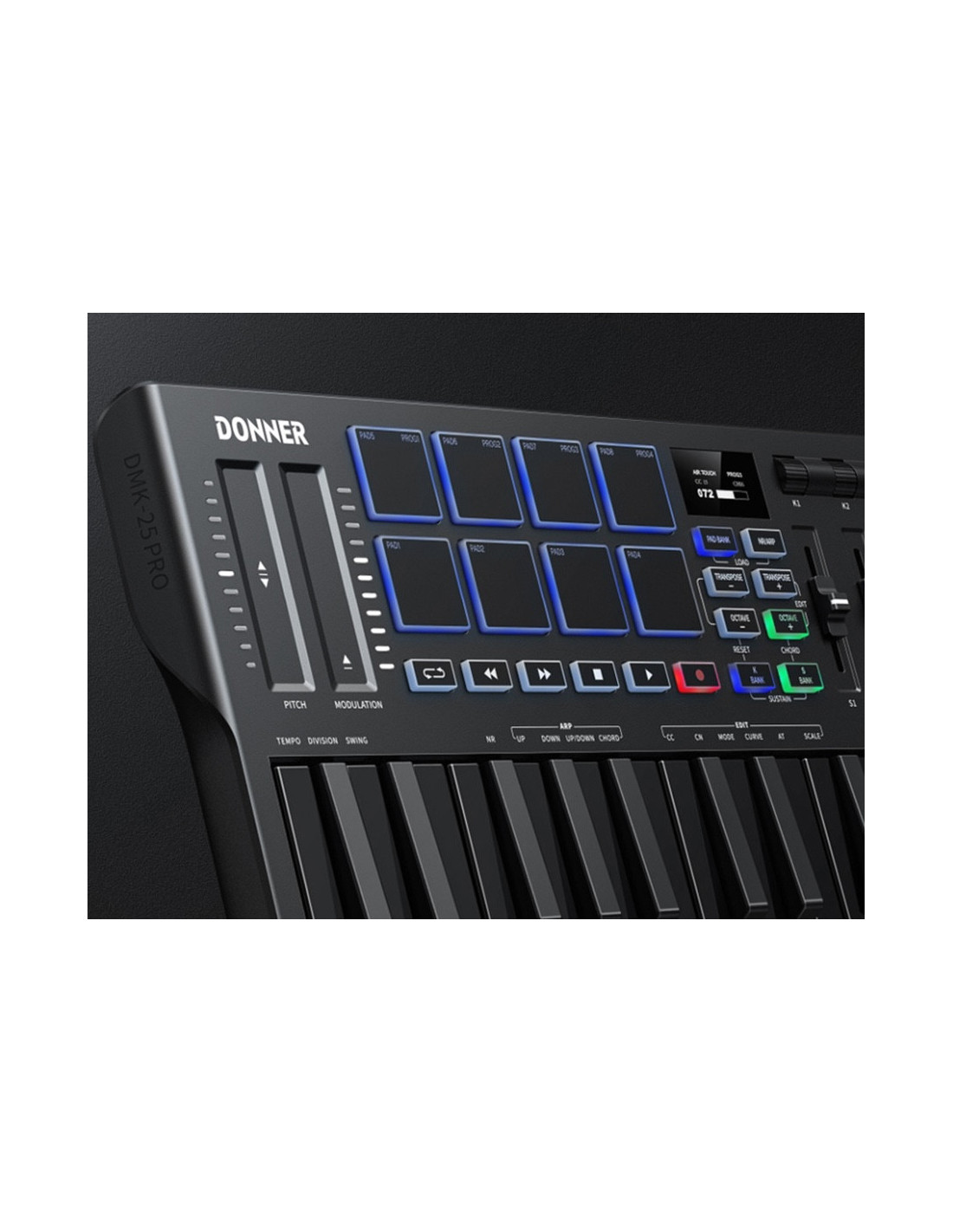 Donner DMK-25 PRO: Controlador MIDI Compacto con Escala Dinámica ...